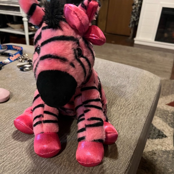 Girlz | Toys | Aurora World Girlz Pink And Black Stuffed Zebra | Poshmark